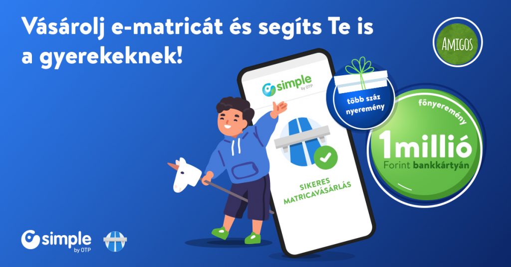 Vegyél e-matricát mobilon és adományozz - Simple